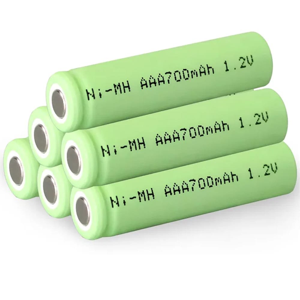AAA 700mAh NiMH Battery Cell 1.2V Flat Top