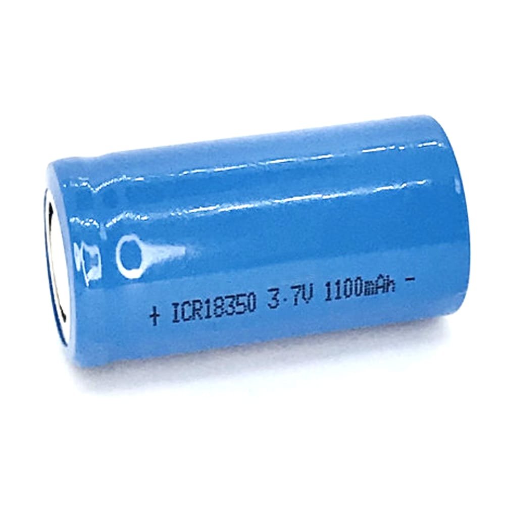3.7V 18350 Battery 1100mAh 3C Lithium Ion Cell