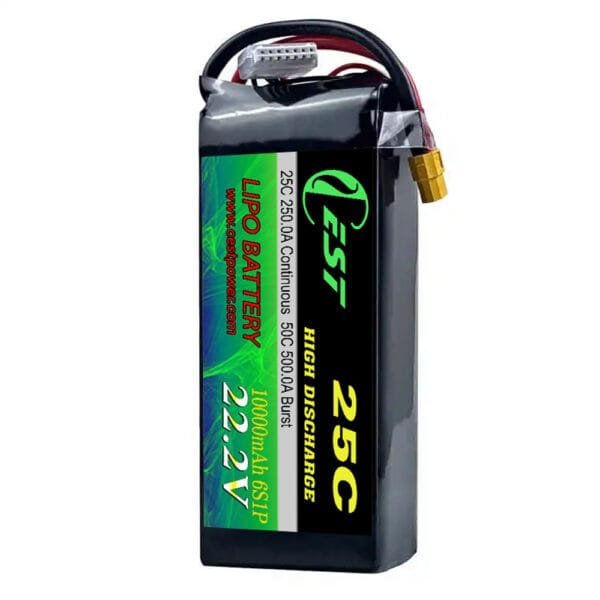 6S 10000mAh 25C LiPo Battery Pack for UAV Agriculture Drone